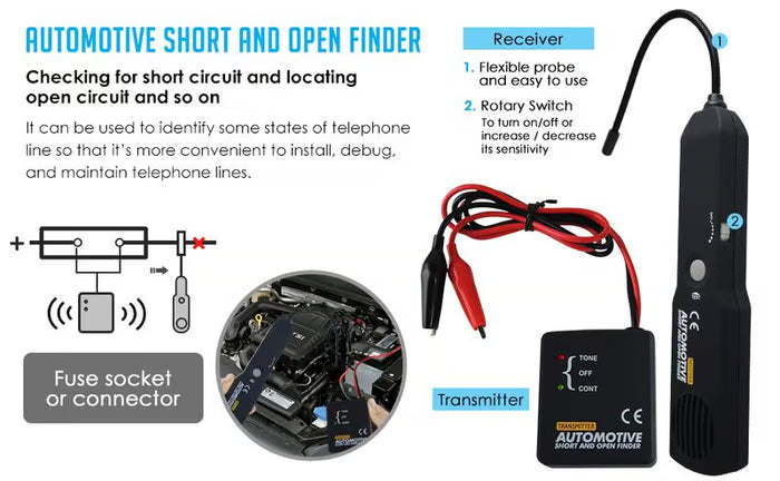 EM415Pro Automotive Electrical Open&Short Finder Circuit Tester,Tone G ...